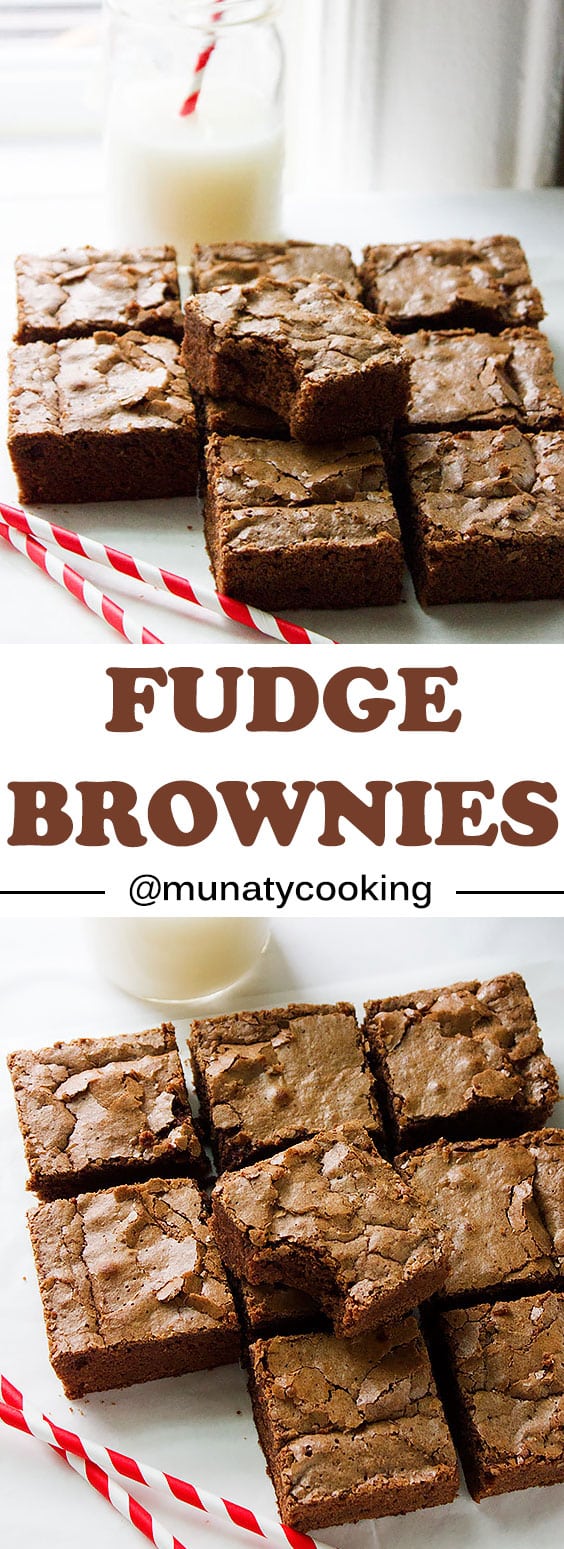 Fudge Brownies Homemade Fail Proof Recipe - Munaty Cooking