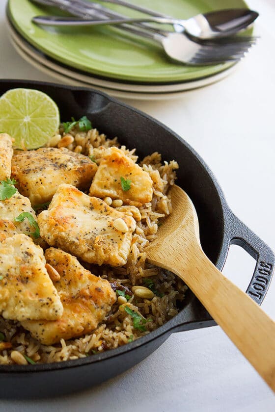 Sayyadieh Middle Eastern Fish Pilaf