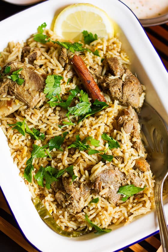Saffron Rice with Beef or Lamb. Zafrani Pulao