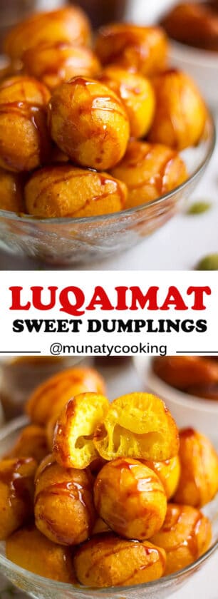 Luqaimat Recipe with Custard - Munaty Cooking