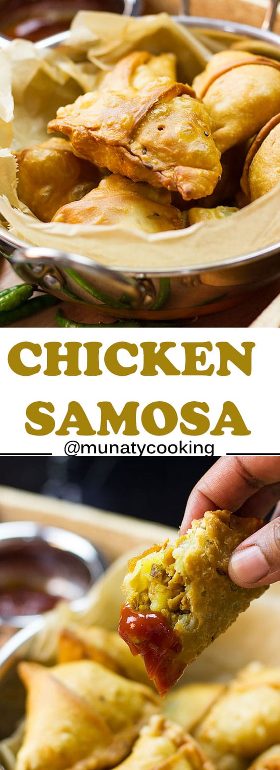Easy Chicken Samosa Recipe - Munaty Cooking