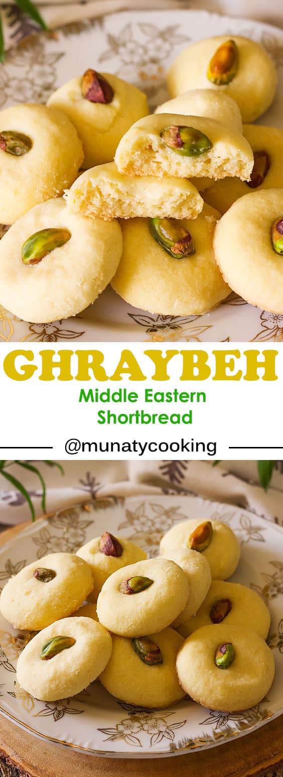 Ghraybeh Middle Eastern Butter Cookies - Munaty Cooking