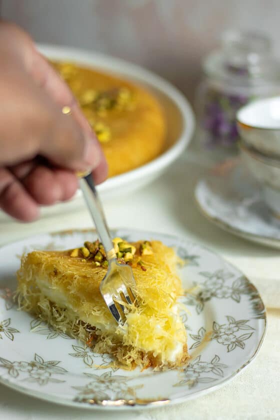 Authentic Knafeh (Kunafa) Recipe with Step By Step Video