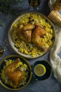Yemeni Chicken Mandi - Arabian Style Baked Chicken Rice Meal - Munaty ...
