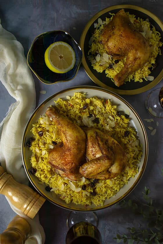 Easiest Chicken Mandi (Arabian Baked Chicken Rice Meal)