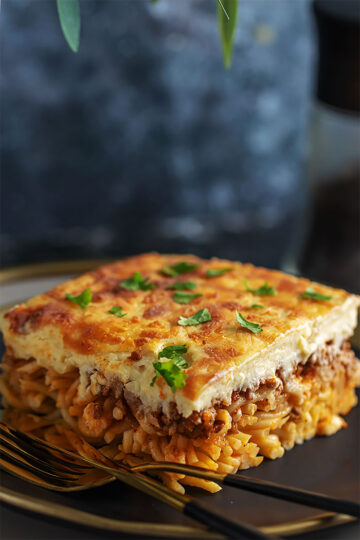 The Perfect Greek Pastitsio (Greek Beef Lasagna Recipe)