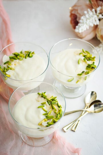 Mahalabia (Muhallebi) Middle Eastern Milk Pudding