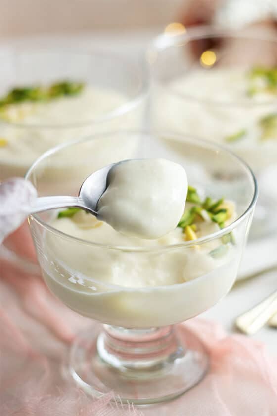 Mahalabia (Muhallebi) Middle Eastern Milk Pudding