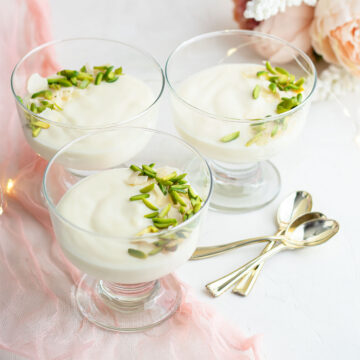 Mahalabia (Muhallebi) Middle Eastern Silky Milk Pudding