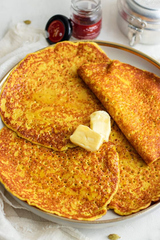 Authentic Chebab (Emirati Saffron and Cardamom Pancakes)