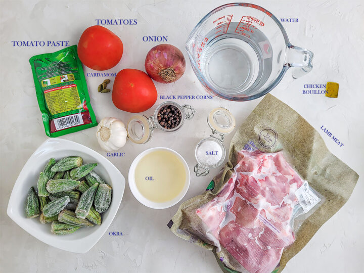 Bamya Okra Stew With Lamb