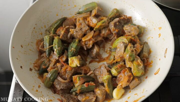 Bamya Okra Stew With Lamb