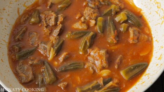 Bamya Okra Stew With Lamb