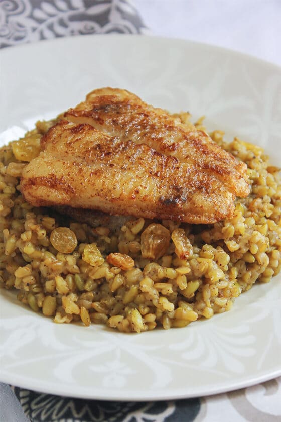 Easy Freekeh with Fish Recipe