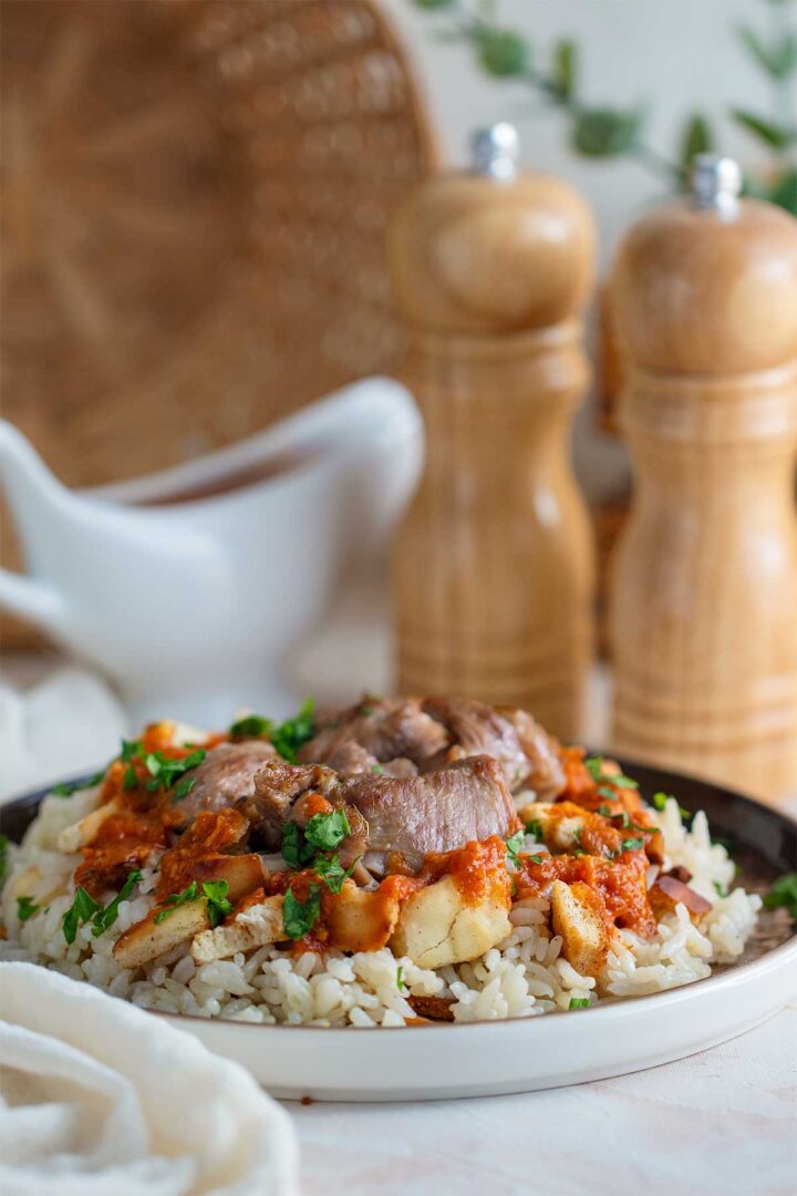 Egyptian Fattah (Classic Egyptian Food)