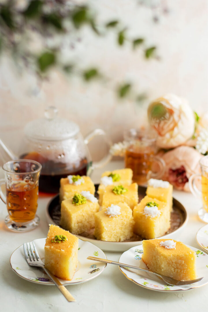 Revani Cake (Mediterranean Semolina Cake)