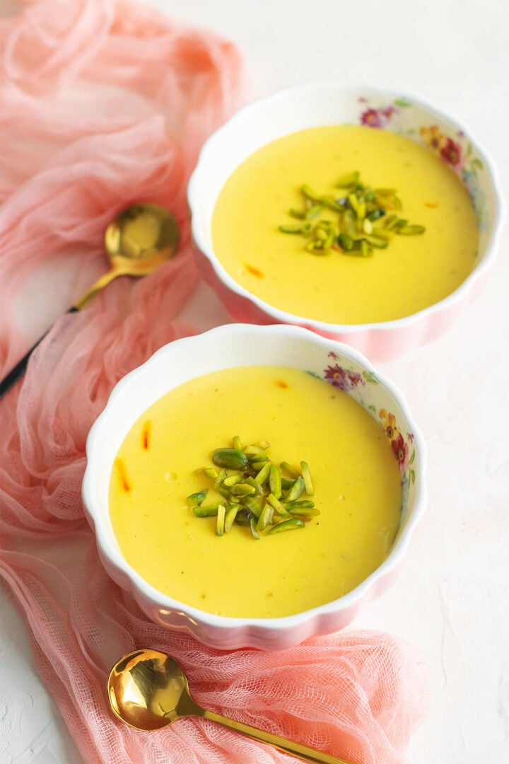 Saffron Custard (Perfectly Creamy)