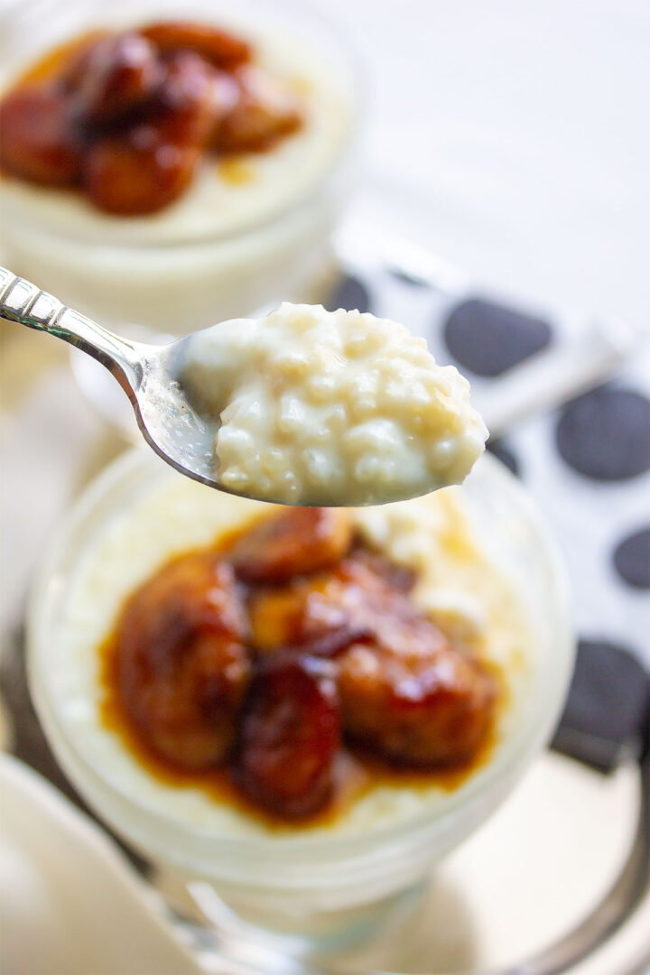 Banana Rice Pudding Recipe with Caramelized Bananas